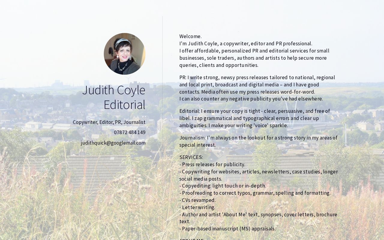 Judith Coyle Editorial